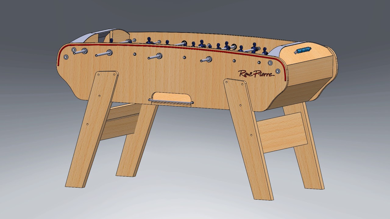 Vidéo de montage du baby-foot Compétition René Pierre - YouTube