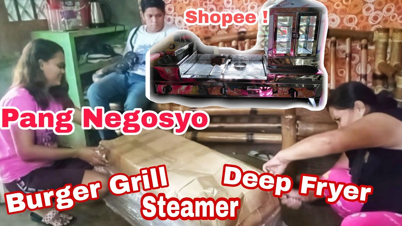 Unboxing 3in1 Burger Grill from Shopee | Pang negosyo - YouTube