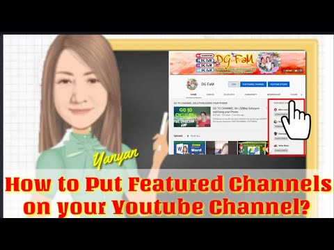 How to Put Featured Channels in your Youtube Channel Tutorial||What is ...