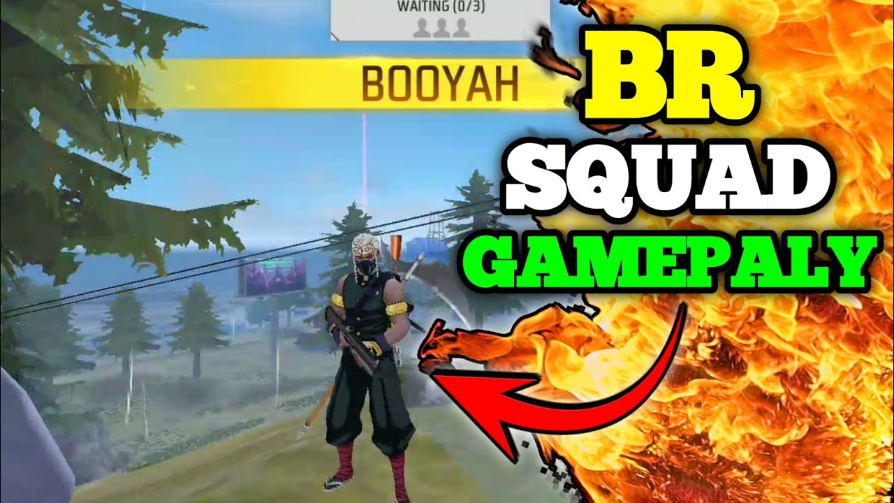 Free Fire : Playing Squad BR Rank Match Best Highlights Gamepaly - YouTube
