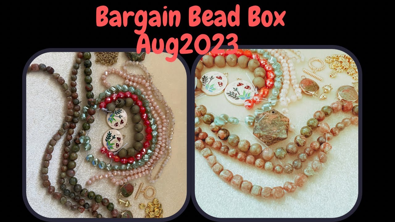 Unboxing Bargain bead box subscription-August 2023 - Monthly bead box ...