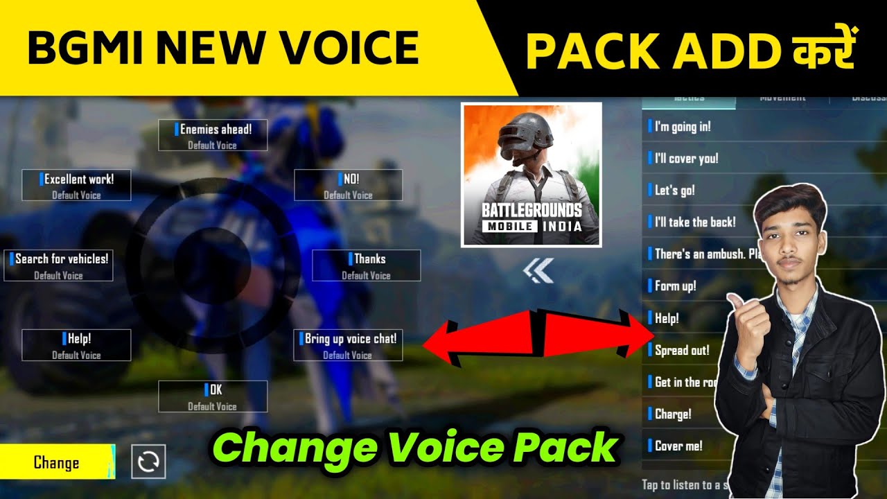 Bgmi voice pack | Bgmi voice edit kaise kare | Bgmi voice chat settings | Battelground voice ...