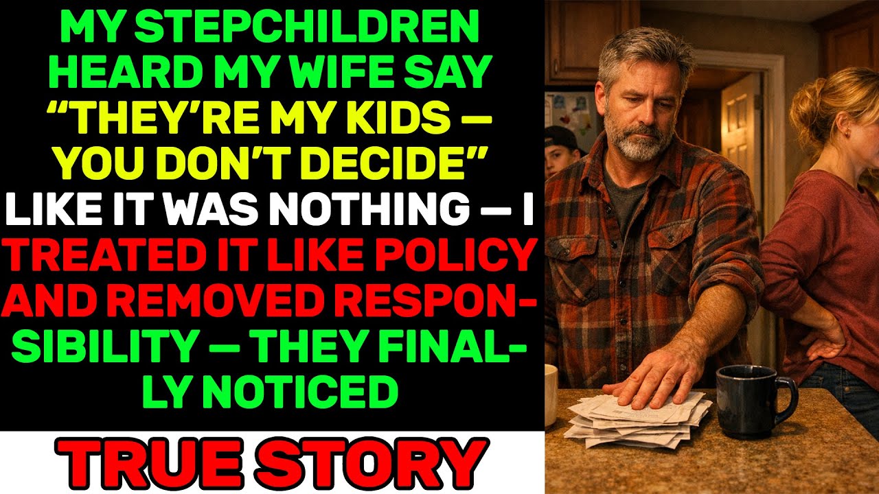 MY STEPCHILDREN HEARD MY WIFE SAY “THEY’RE MY KIDS — YOU DON’T DECIDE ...