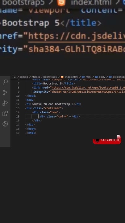 💯Como Utilizar Container en Bootstrap5 - YouTube
