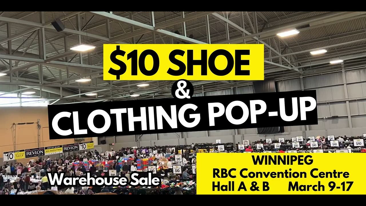 🛍️ Huge $10 Pop-Up Sale at RBC Convention Centre Winnipeg – NEW Clothes ...