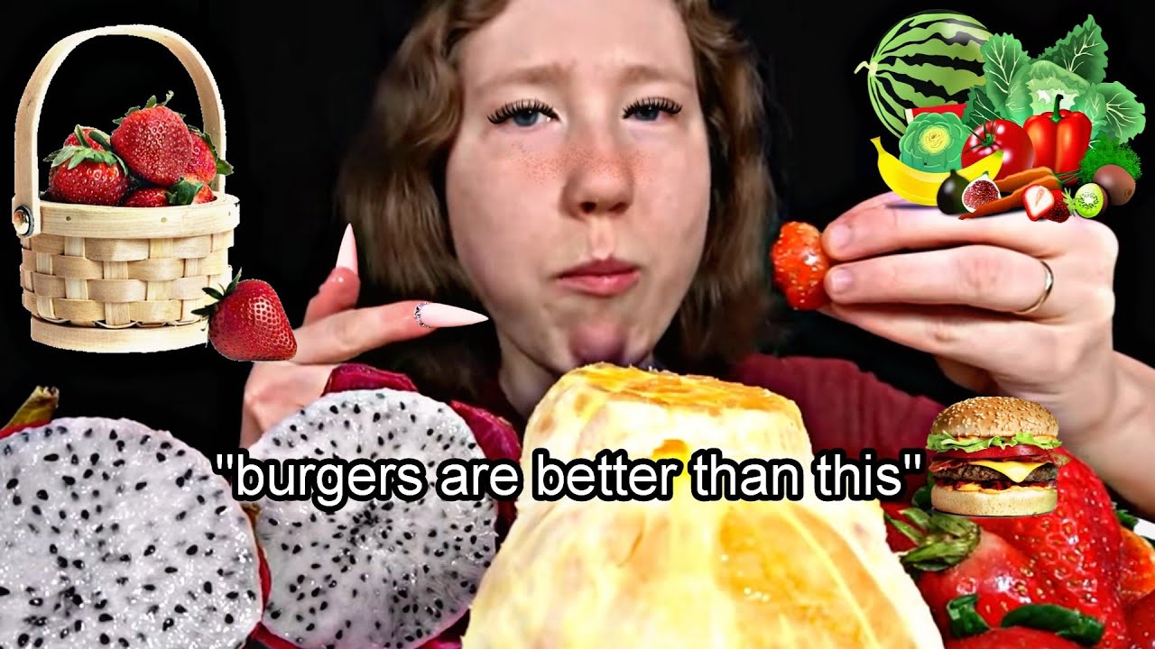 songbyrd ASMR eating fruits and vegetables - YouTube