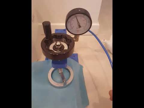 surgical drape and gown fabric resistance to hydro pressure EN20811, ISO 22610, ASTM F1671 - YouTube