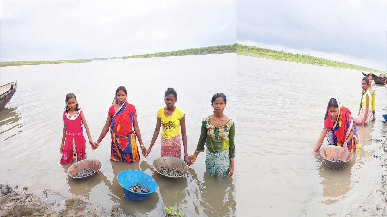 Traditional Jhinuk Recipe || Catch & Cook Amazing OYSTER In My Village ...