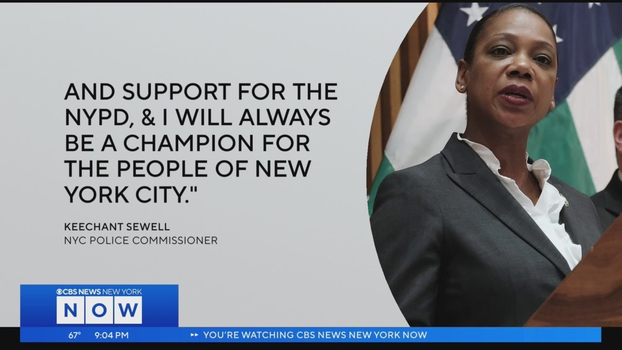 Keechant Sewell stepping down as commissioner of the NYPD - YouTube