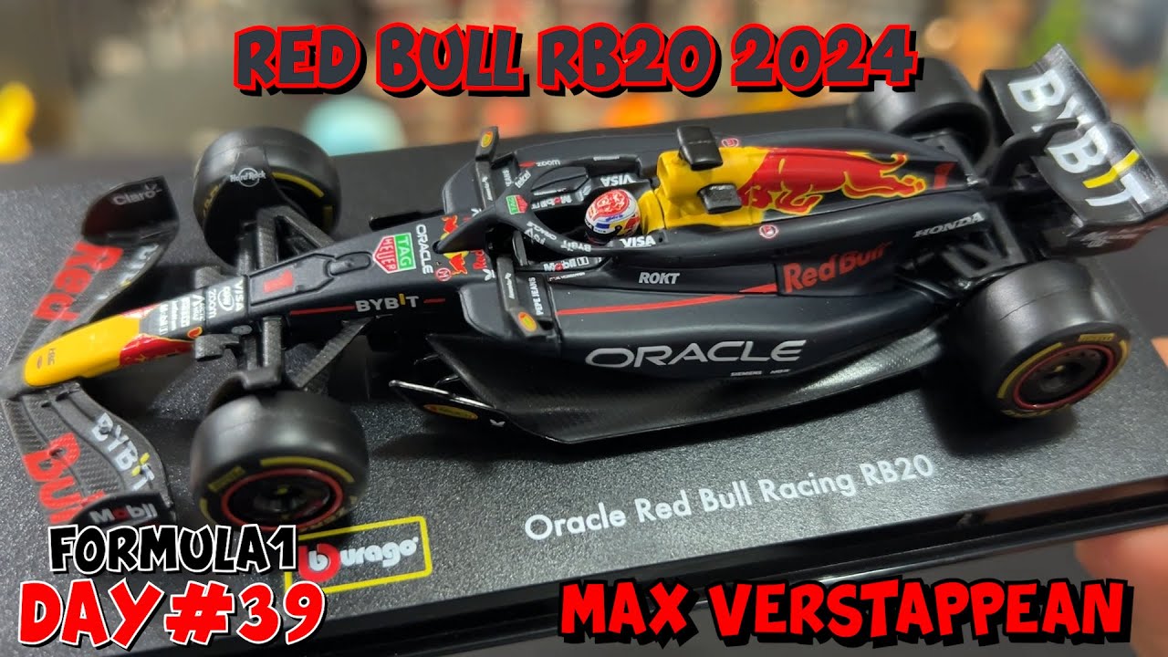 REDBULL RB20 - MAX VERSTAPPEN 2024! Bburago Signature 1/43 | F1 DAY #39 ...
