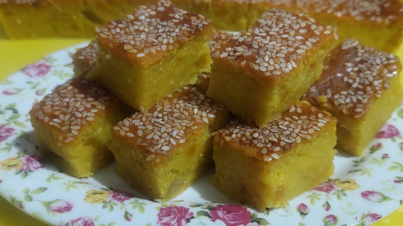 Resepi Bingka Labu Manis simple dan sedap.. - YouTube