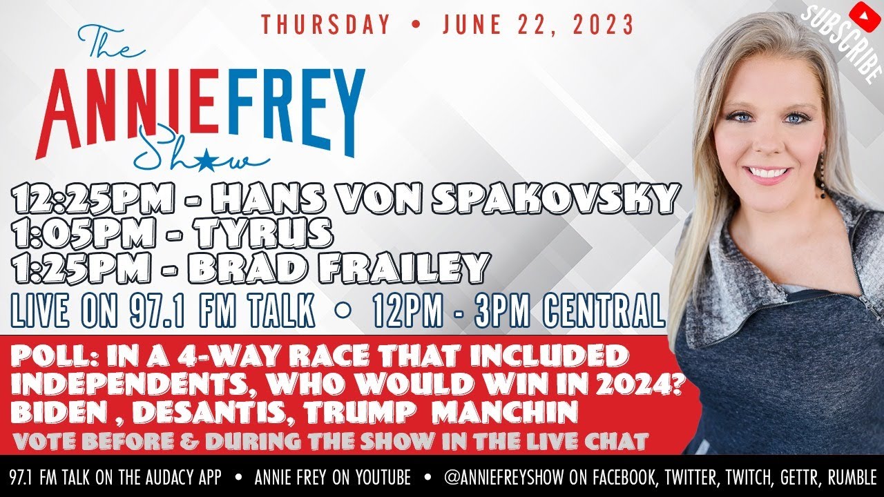 Schiff Censure, OceanGate Updates, SCOTUS Scandal • Annie Frey Show 6 ...