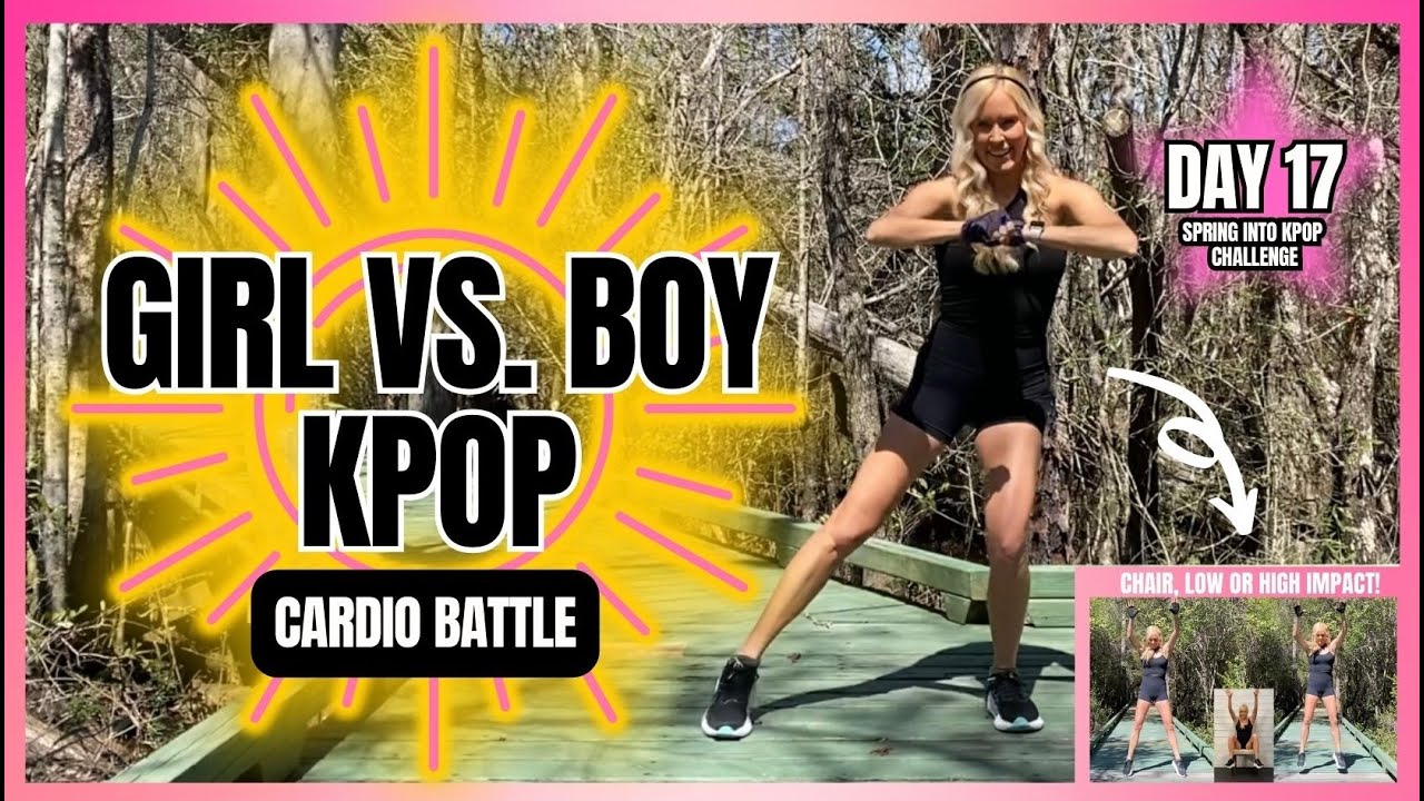 DAY 17 🔆 GIRL VS BOY KPOP CARDIO BATTLE 🔆 SPRING INTO KPOP CHALLENGE 🔆 ...
