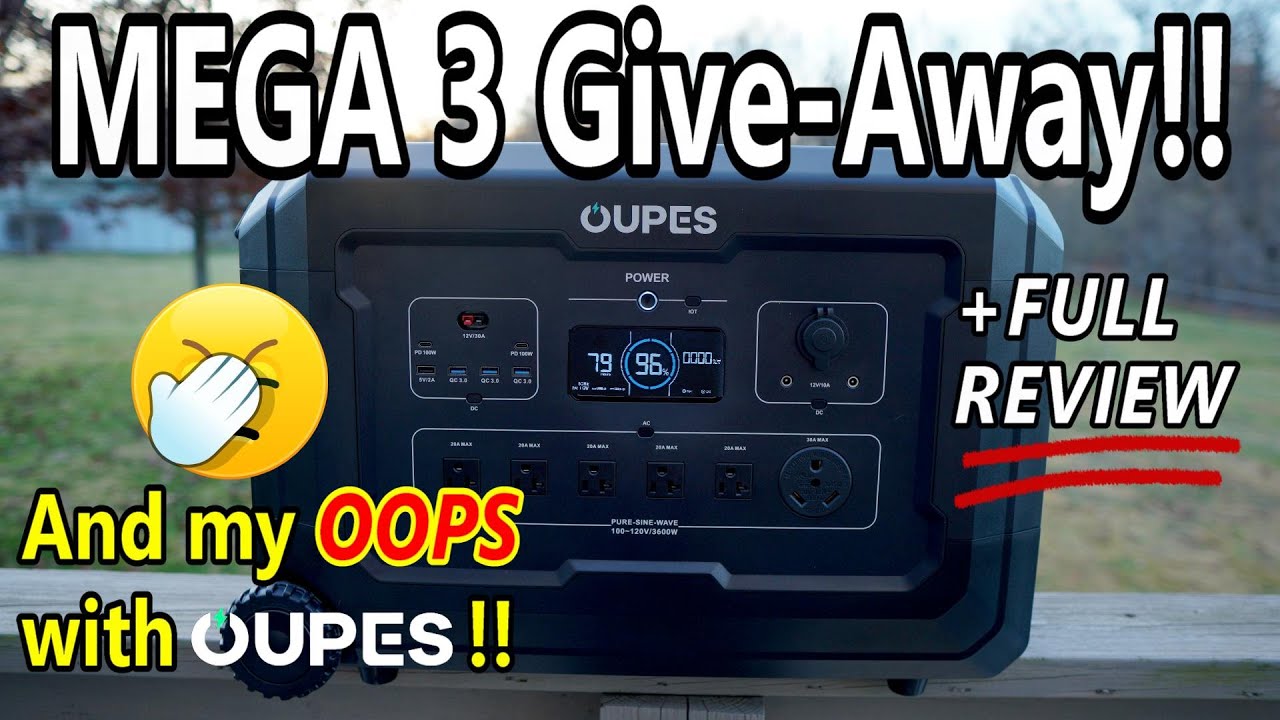 The NEW MEGA 3 from OUPES: Full Review and MEGA 3 GIVE-AWAY!! - YouTube