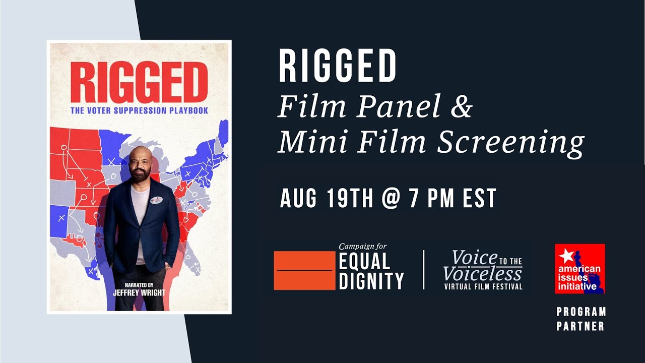 Rigged: The Voter Suppression Playbook | Film Panel - YouTube