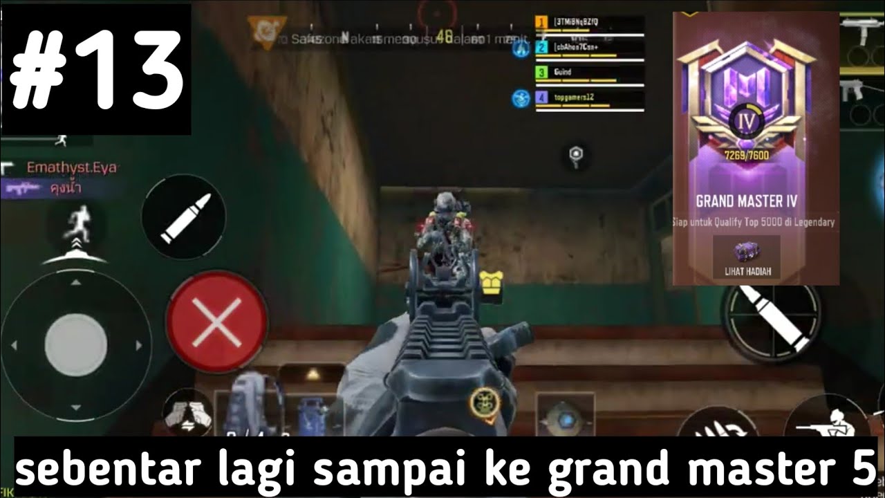 push rank grand master 4 sebentar lagi grand master 5 - codm X Nanatsu ...