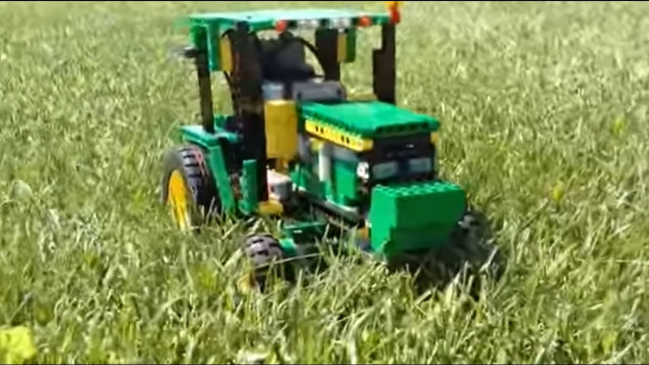 Lego John Deere Tractor with Attachments - YouTube