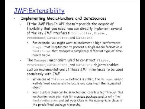 Java Media Framework - JMF Tutorial - YouTube