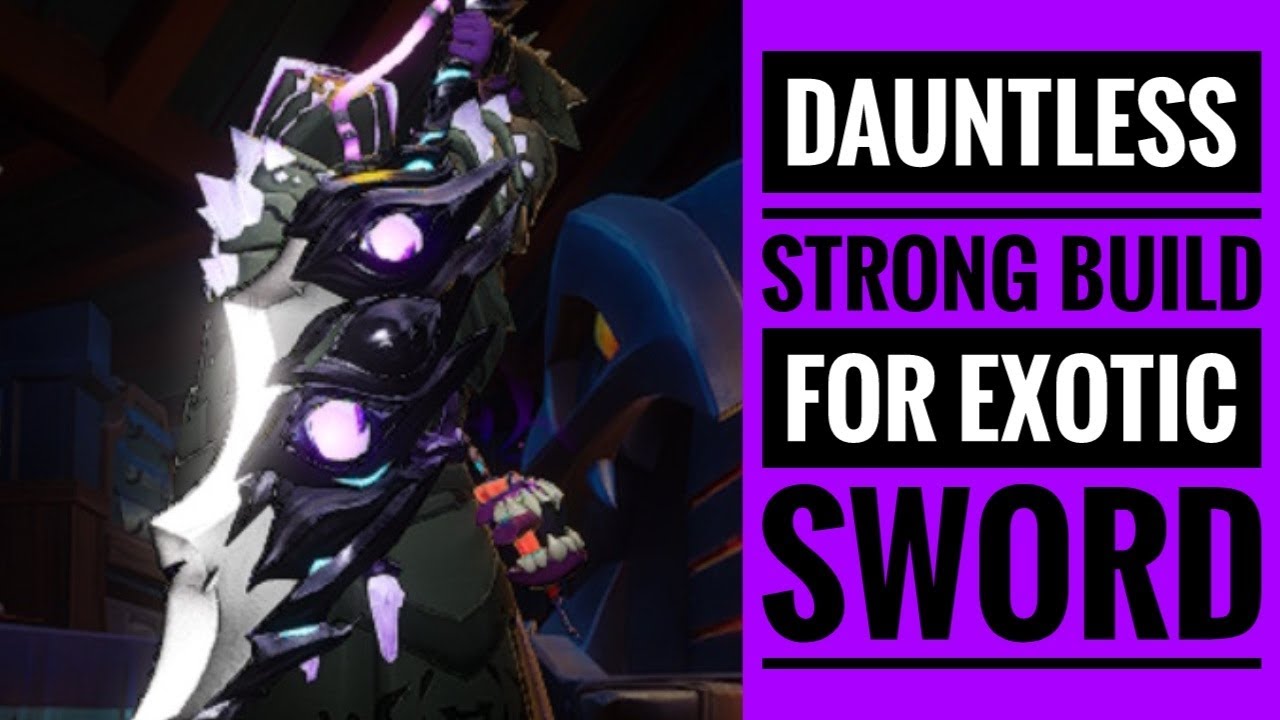 DAUNTLESS STRONG BUILD FOR HUNGER | SWORD GAMEPLAY - YouTube
