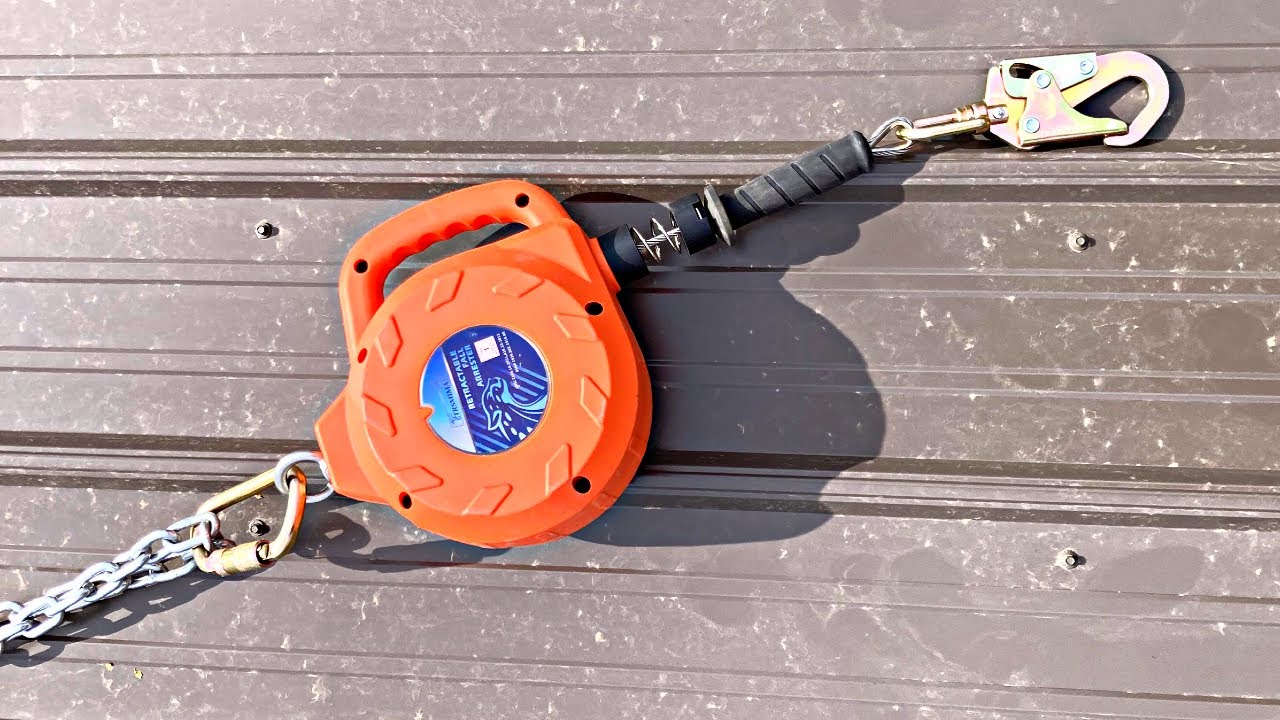 CHEAP Amazon Fall protection, retractable lanyard TRSMIMA 30FT - YouTube