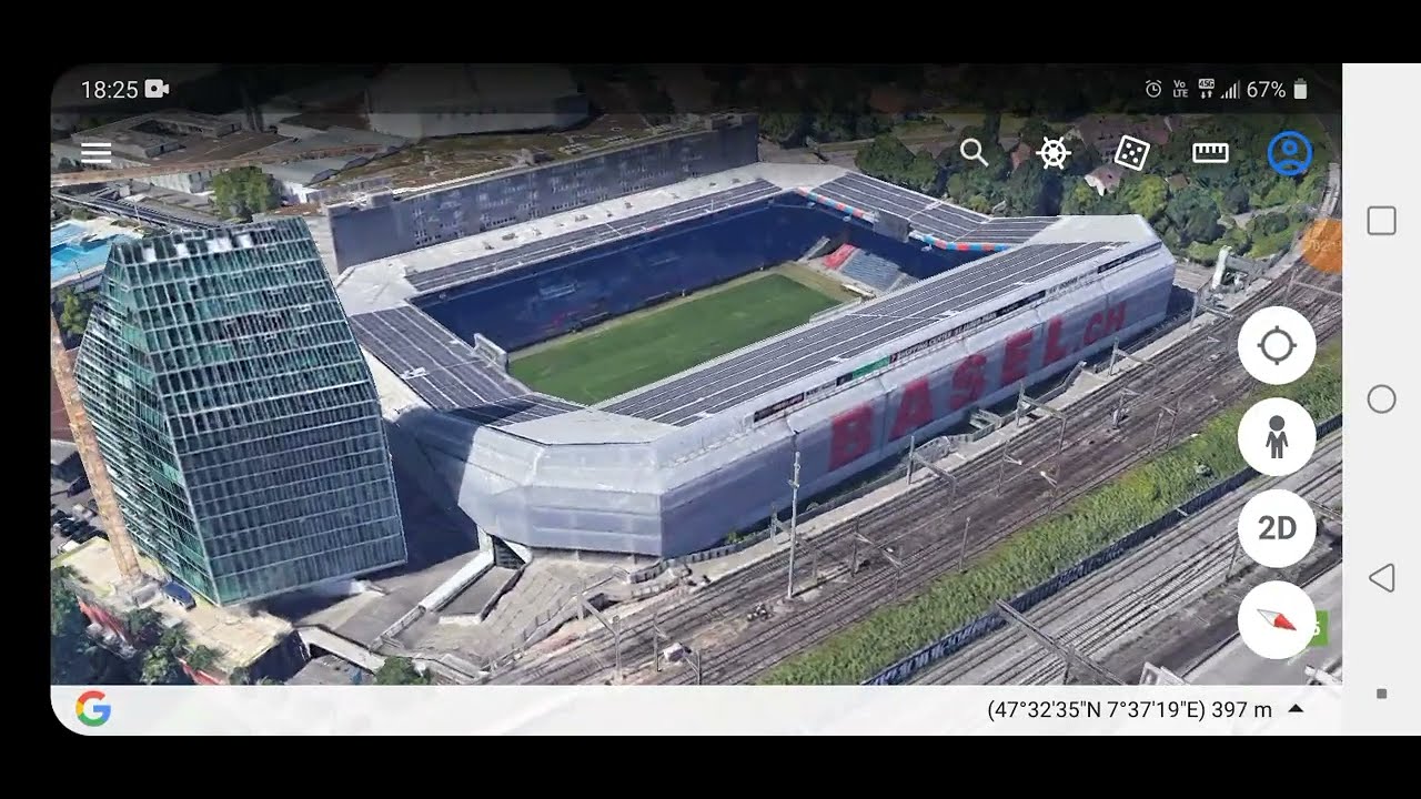 Basel FC Stadium / St. Jakob Park stadium / Switzerland / Google Earth ...