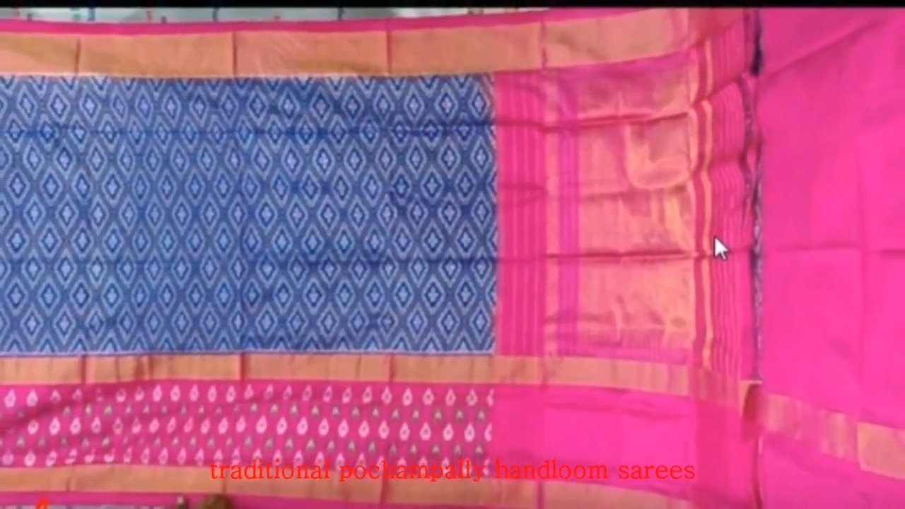 Traditional pochampally handloom sarees - YouTube