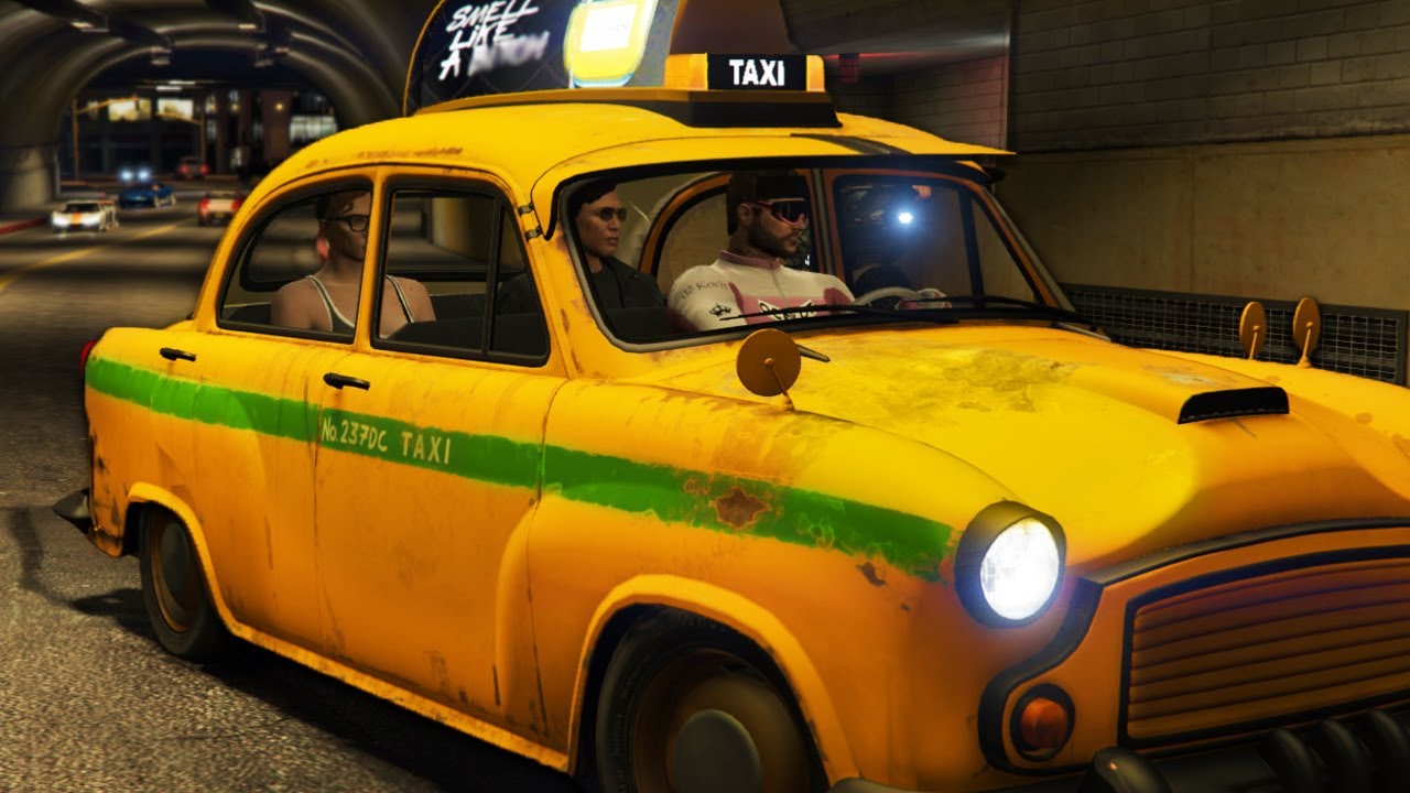 I Went on a Scary Taxi Ride - GTA Online DLC - YouTube
