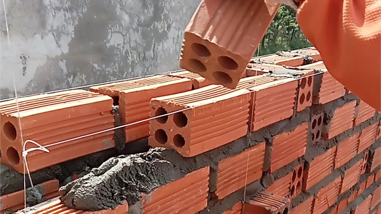 Working Techniques To Build Brick Wall amazing construction techniques ...