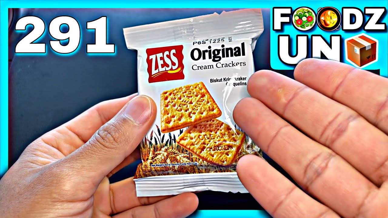 Zess Original Cream Crackers Taste Test - Foodz Unbox 291 - YouTube