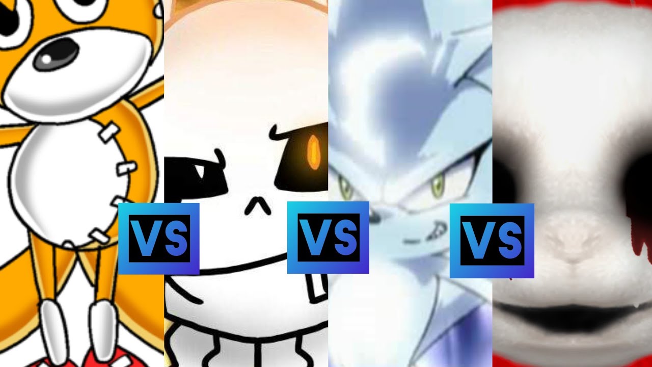 TAILS DOLL vs DELTA SANS vs NAZO vs PO - Versus de 4 Personajes~ - YouTube