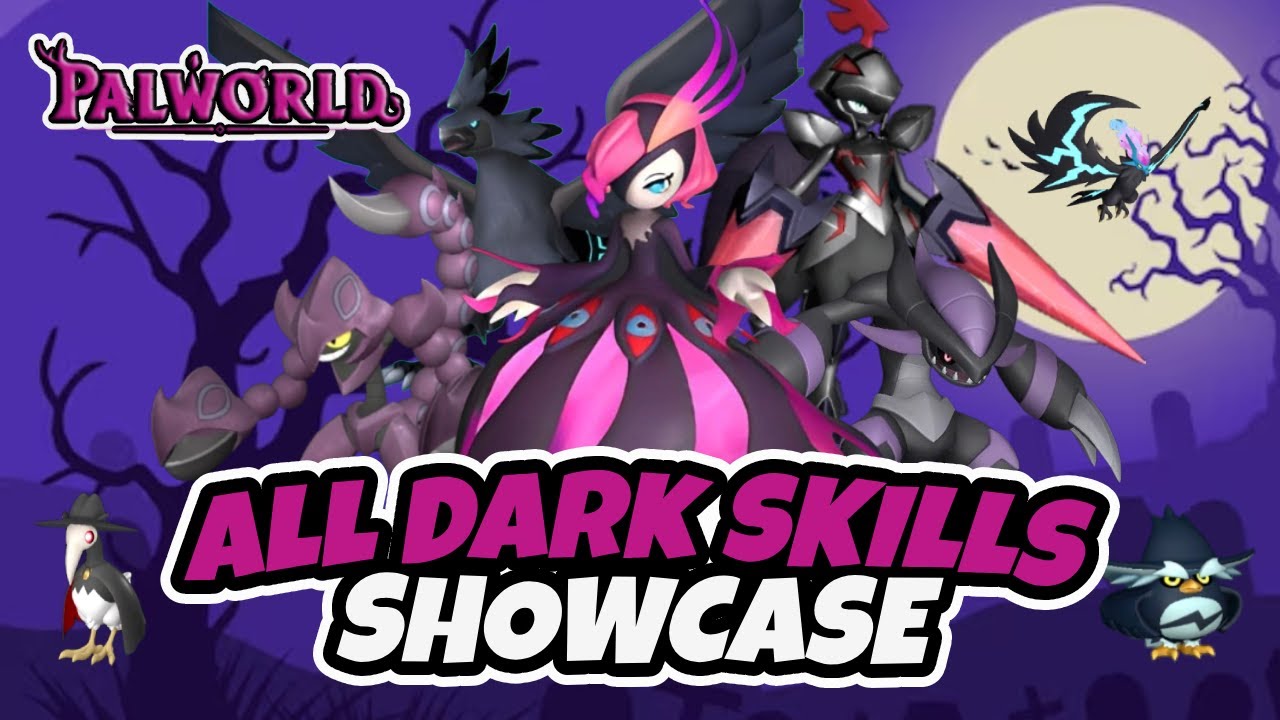 PALWORLD - All Dark Active Skills Showcase - YouTube