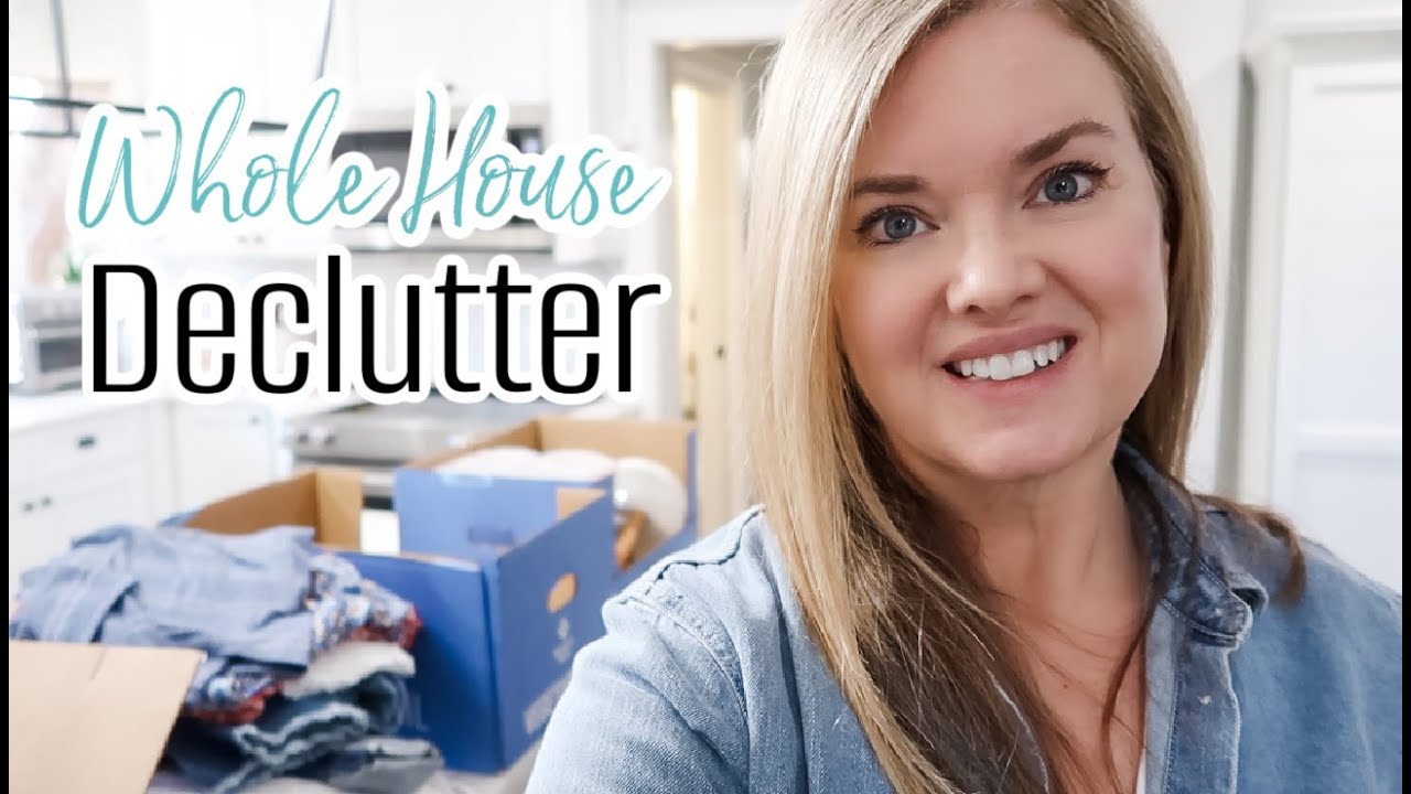 WHOLE HOUSE DECLUTTER | simplifying and decluttering my home | simple ...