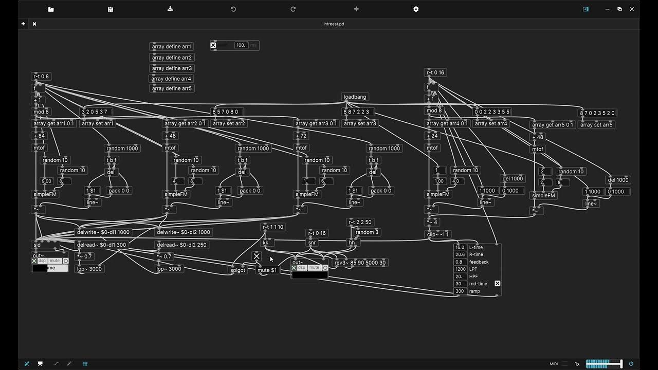 quick patch with plug data (aka pure data) - YouTube