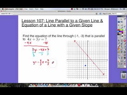 Algebra 1 Lesson 107 - YouTube