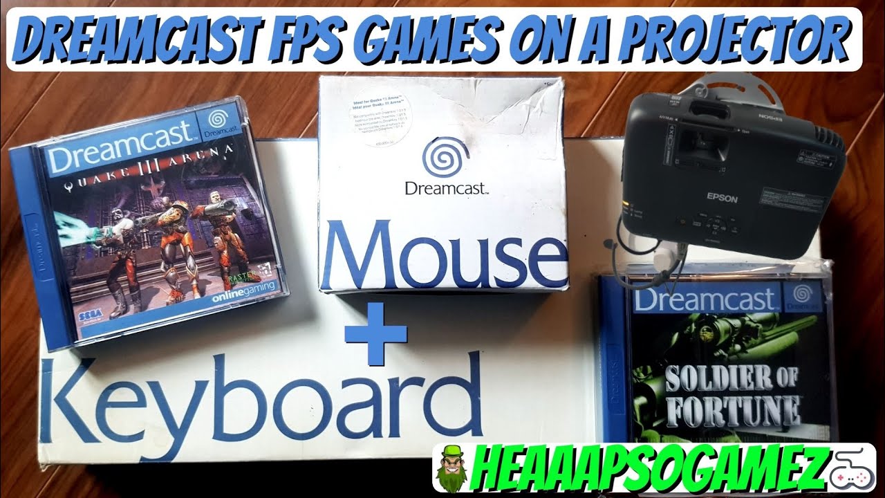 Sega Dreamcast FPS Games with Mouse Keyboard and Projector - YouTube