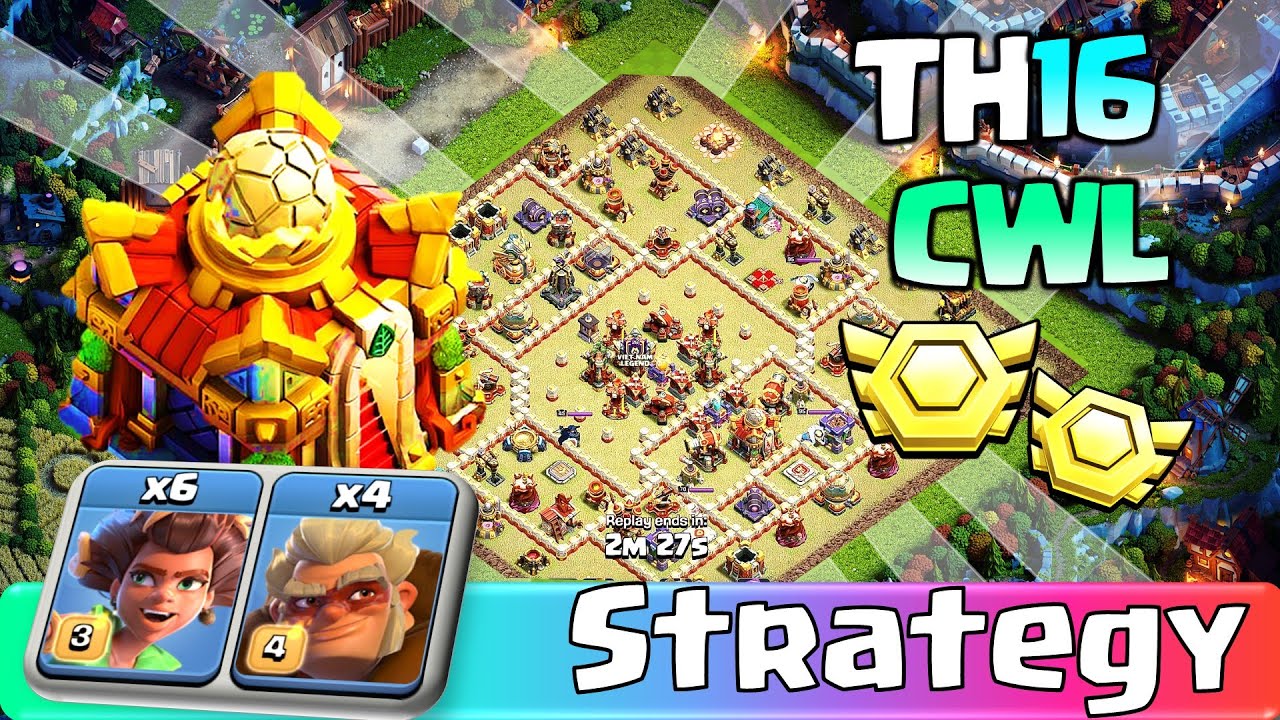 COC TH16 ATTACK STRATEGY ft Air Blimp + Ground Army | War Gameplay #113 ...