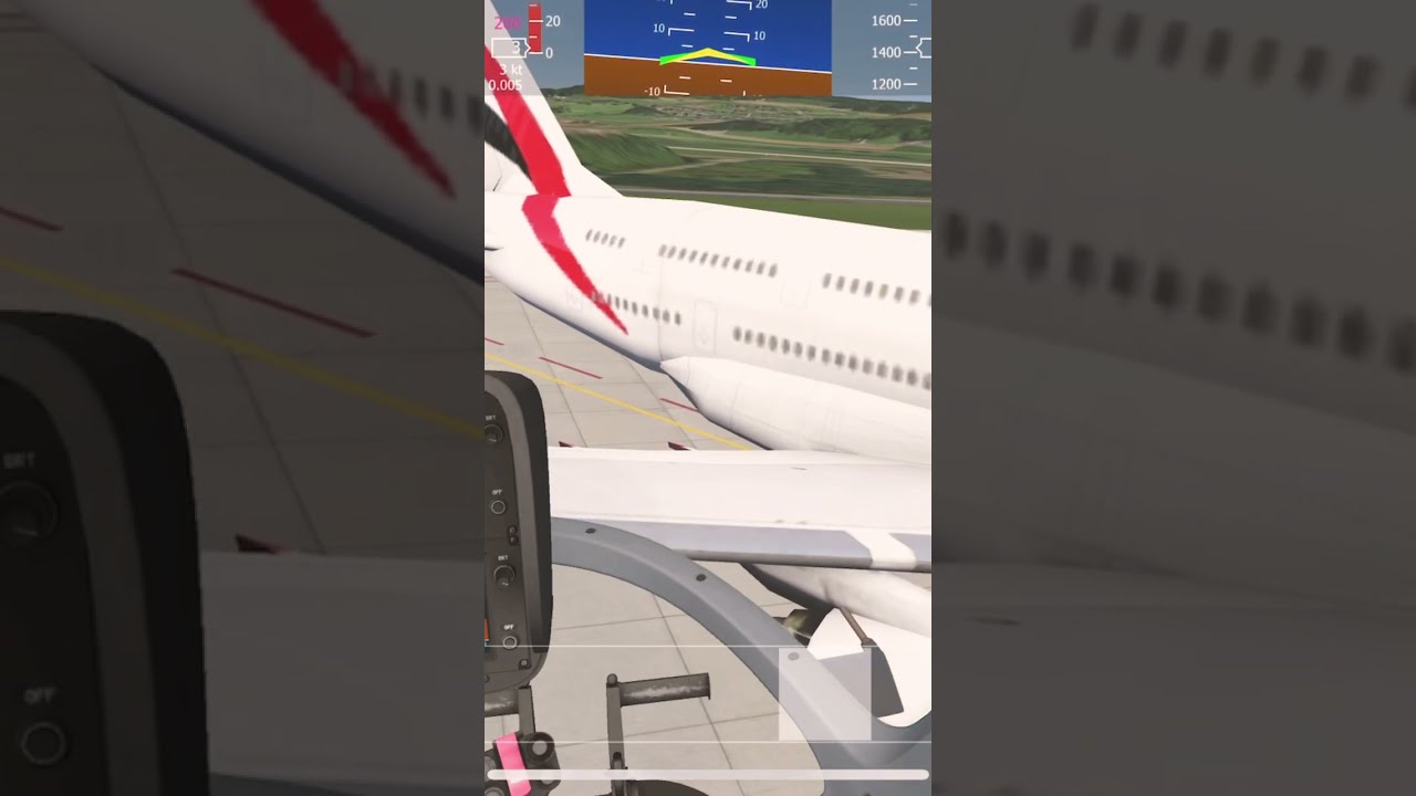 Pilot view Helicopter landing on A380 wing. Awesome Flight Simulator ...