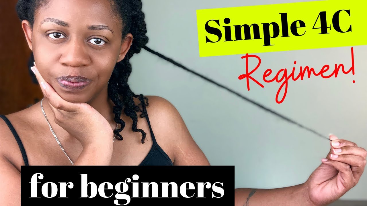 My 4C Natural Hair Care Regimen - YouTube
