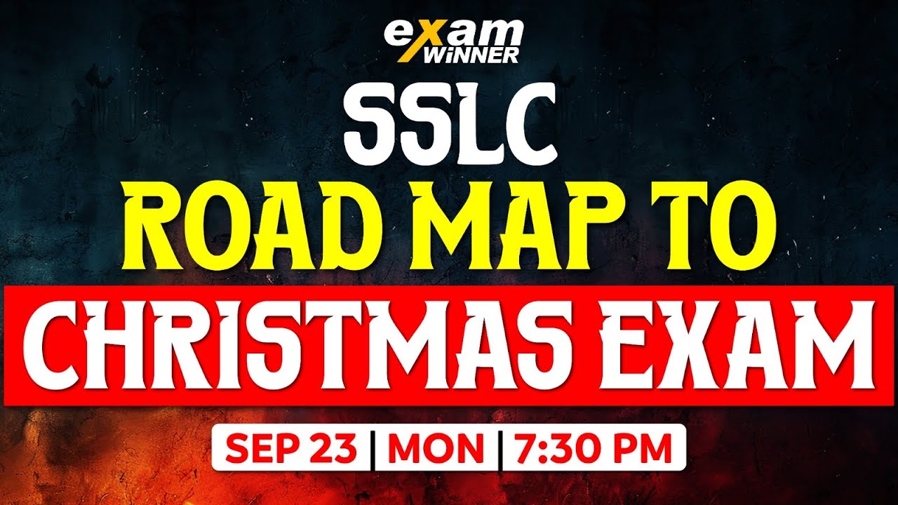 SSLC ROADMAP TO CHRISTMAS EXAM | EXAM WINNER SSLC - YouTube