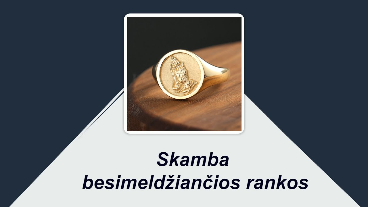 Skamba besimeldžiančios rankos,Maldos žiedas,10K/14K/18K auksas - YouTube