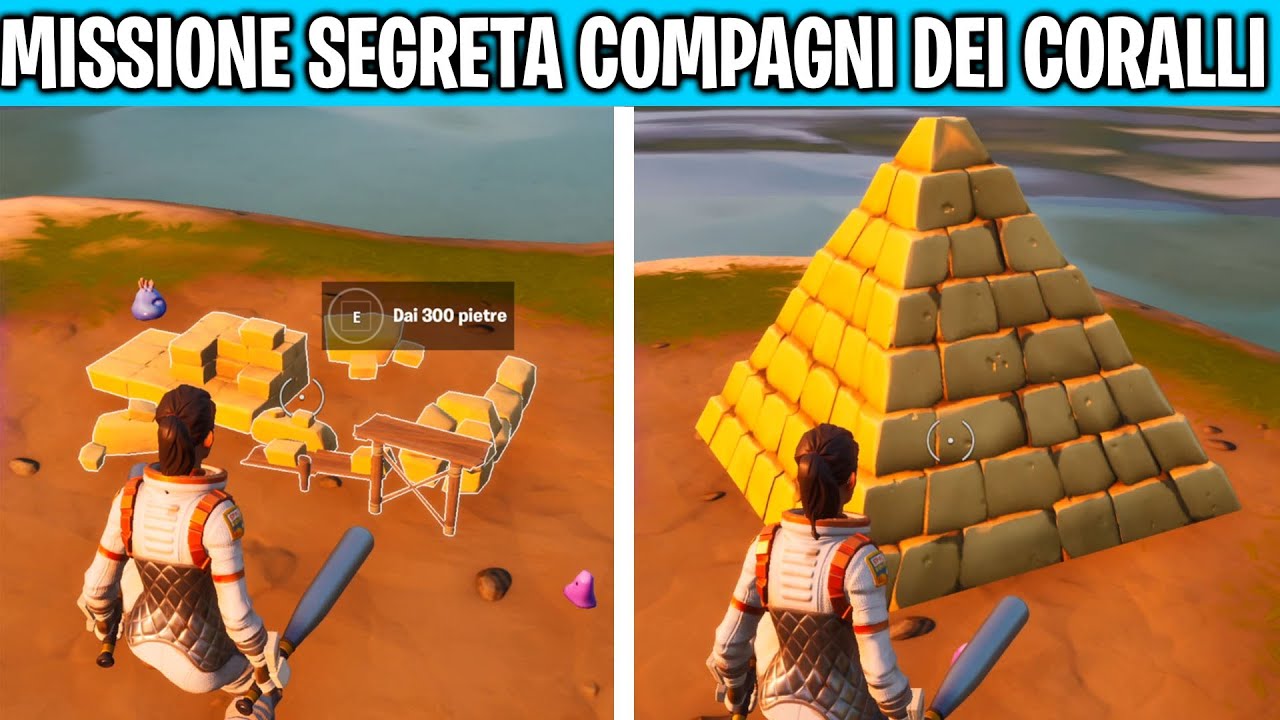 MISSIONE SEGRETA-COMPAGNI DEI CORALLI - GUIDA FORTNITE - YouTube