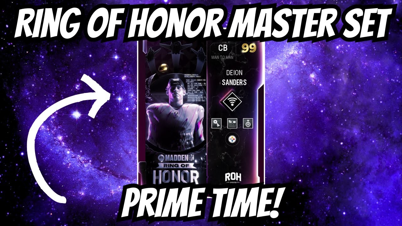 Ring Of Honor Deion Sanders Master Set Youtube