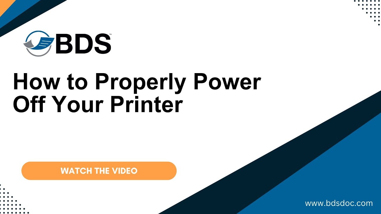 How to properly Power off your Printer - YouTube