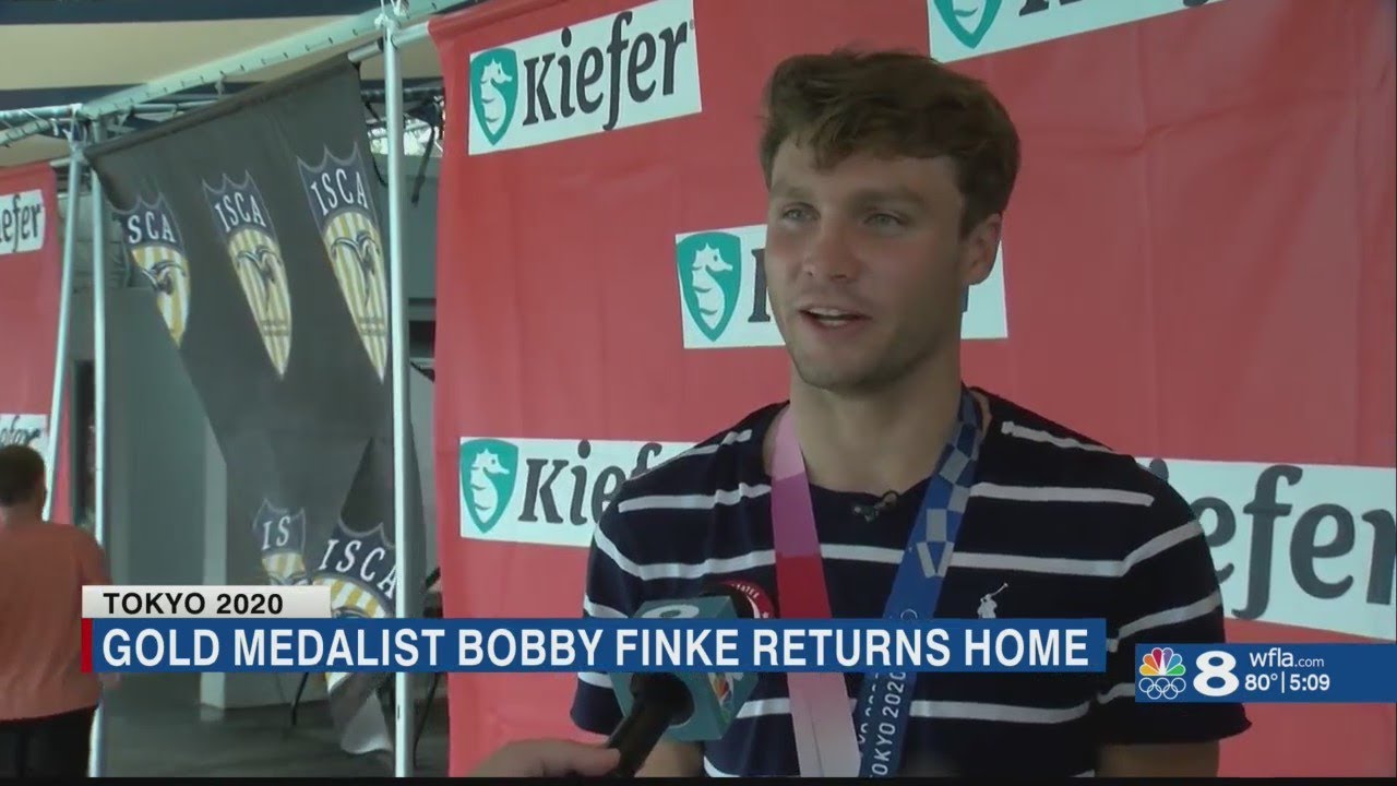 Tampa Bay’s Bobby Finke returns home a two-time gold medalist - YouTube