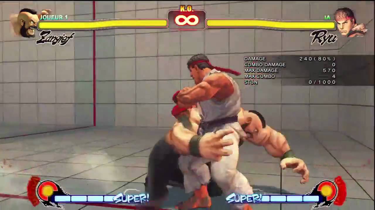 SF4 Gief super Ultra damage reduce - YouTube
