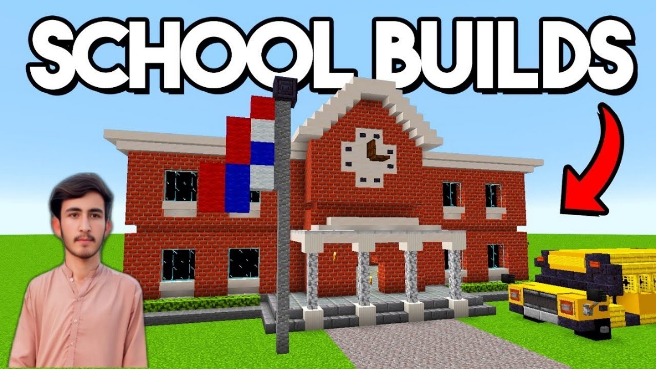 Minecraft How to School Builds in Minecraft Gameplay Modern School ...
