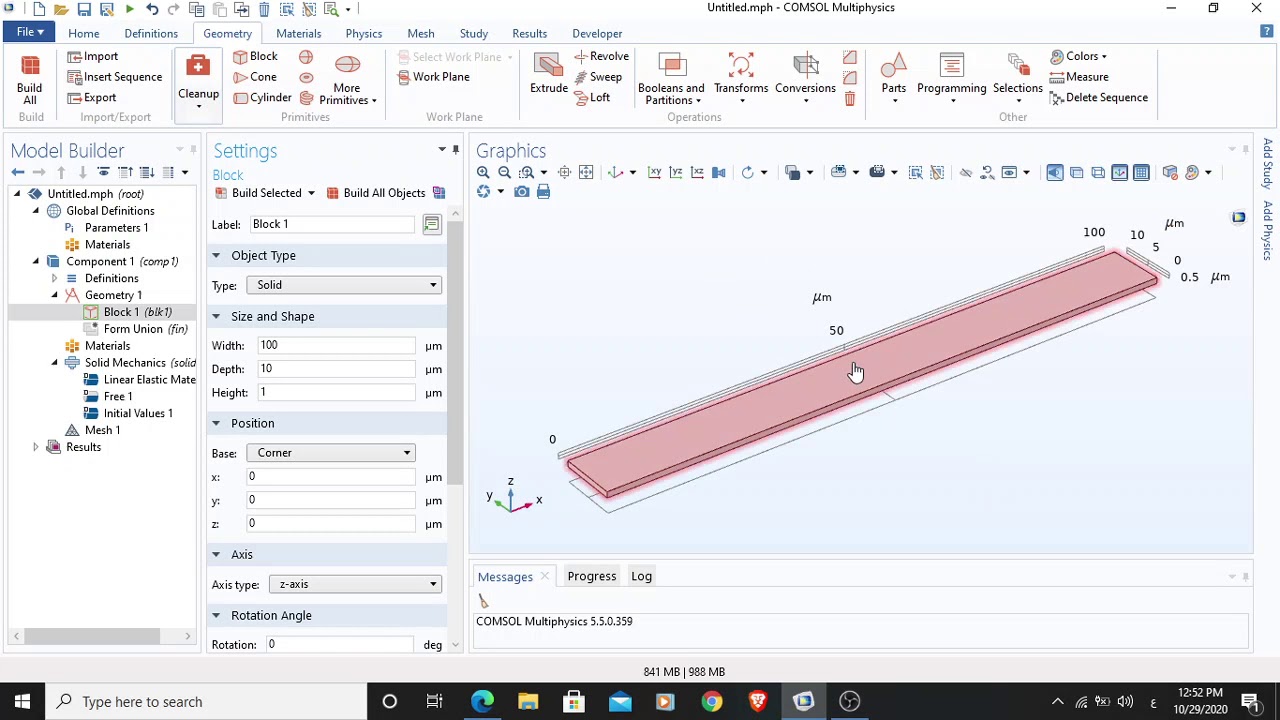 Comsol introduction for beginners, simple pressure sensor simulation ...