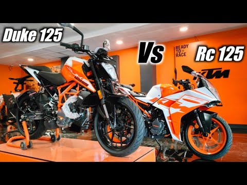 2022 KTM RC 125 Vs Duke 125 BS6 Full Detailed Comparison | Which One Is ...