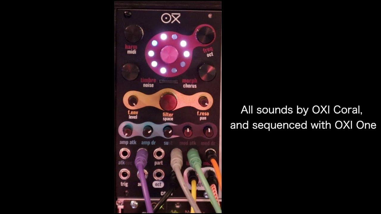 OXI Coral & OXI One Sequencer Demo - YouTube