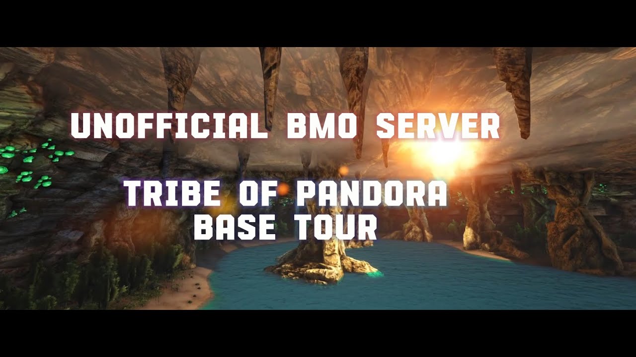Ark Unofficial Base TourㅣTRIBE OF PANDORAㅣthe center river caveㅣKR BMO ...